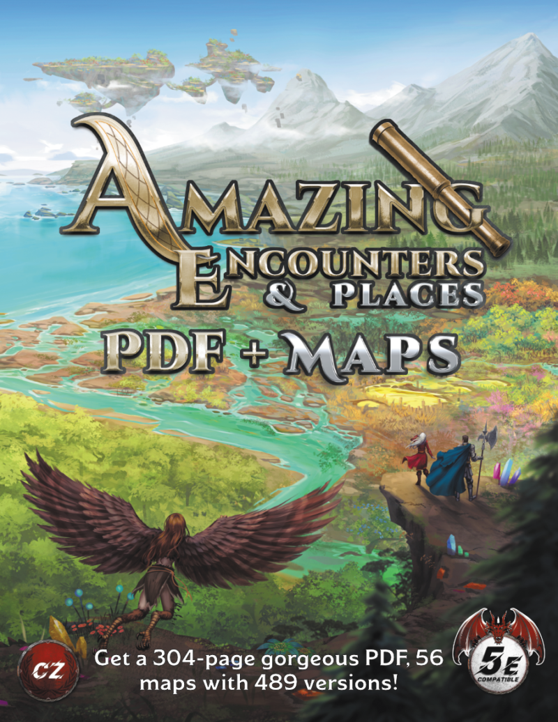 Amazing Encounters & Places PDF + Maps [BUNDLE] – CZRPG